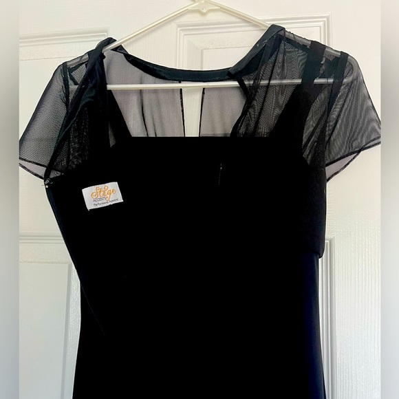 Stage Accents | Dresses | Black Performers Dress With Sheer Top | Poshmark